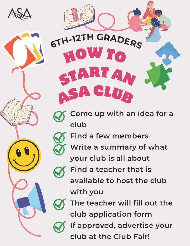 Clubs & Activities ~ Arizona School for the Arts