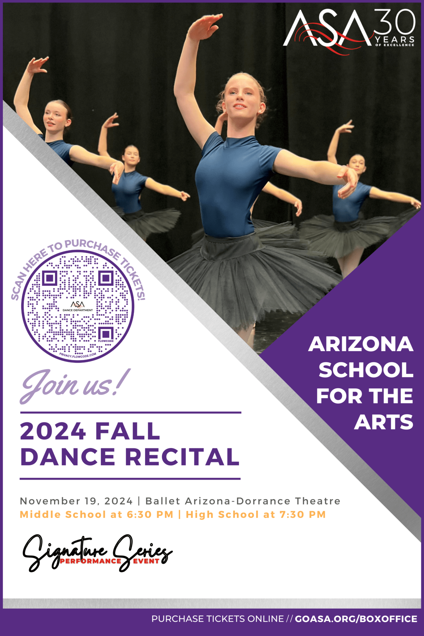 The ASA Box Office ~ Arizona School for the Arts